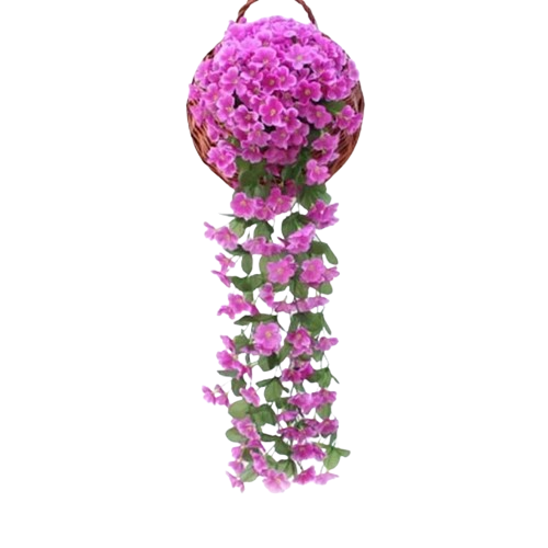 Artificial Purple Flowers Bouquet Drooping Plant | Zelda Shop
