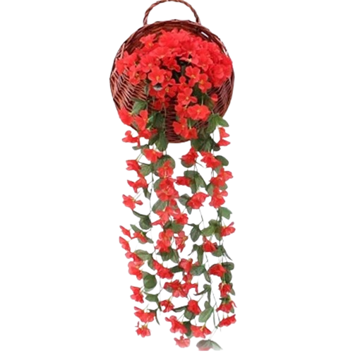 Artificial Red Flowers Bouquet Drooping Plant | Zelda Shop
