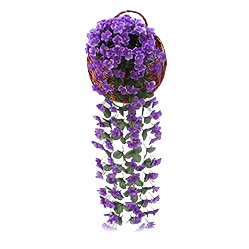 Artificial Violet Flowers Bouquet Drooping Plant | Zelda Shop