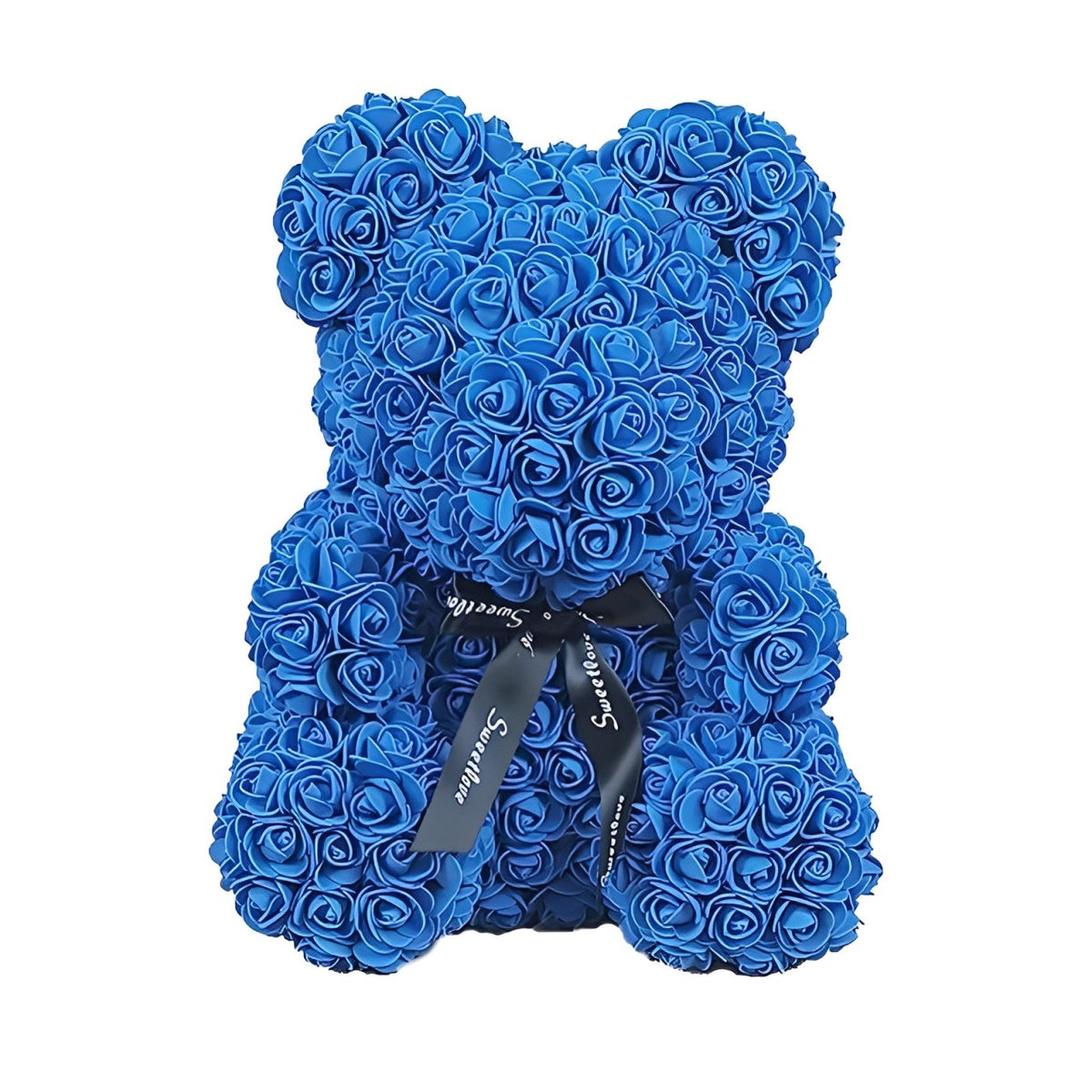 Artificial Blue Rose Teddy Bear | Zelda Shop