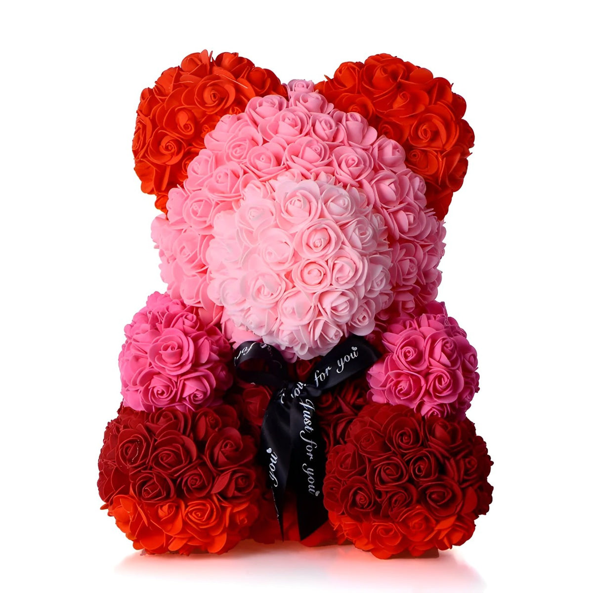 Artificial Multi Pink Shade Rose Teddy Bear | Zelda Shop