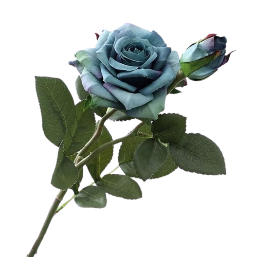Dark Blue Artificial Rose | Zelda Shop