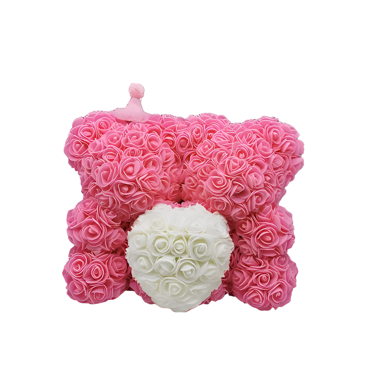 Two Artificial Pink Rose Teddy Bears | Zelda Shop