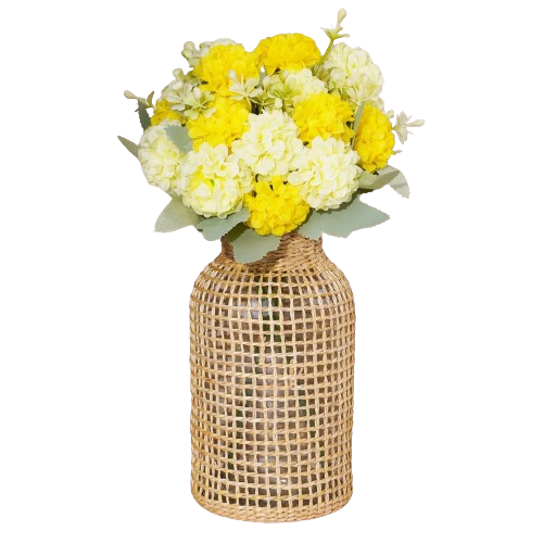 Artificial Yellow Hydrangea Bouquet | Zelda Shop